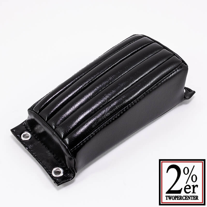 Narrow Type Bates Replica Solo Seat/Pillion Pad Set in Black